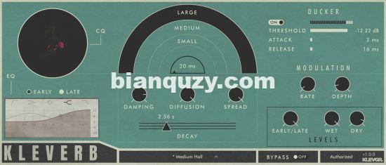 高质量的算法混响 - Klevgrand Kleverb v1.0.2 Win - 编曲资源