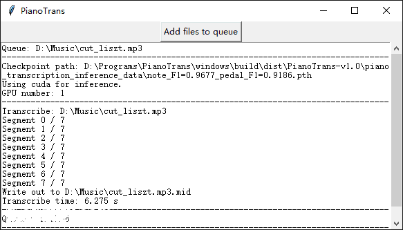 扒钢琴工具软件 - Simple GUI for ByteDance's Piano Transcription with Pedals - 编曲资源
